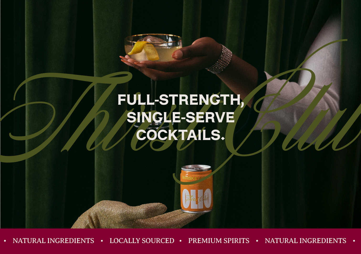 Olio - Full-Strength, Single Serve Cocktails – OLIO - Thirst Club